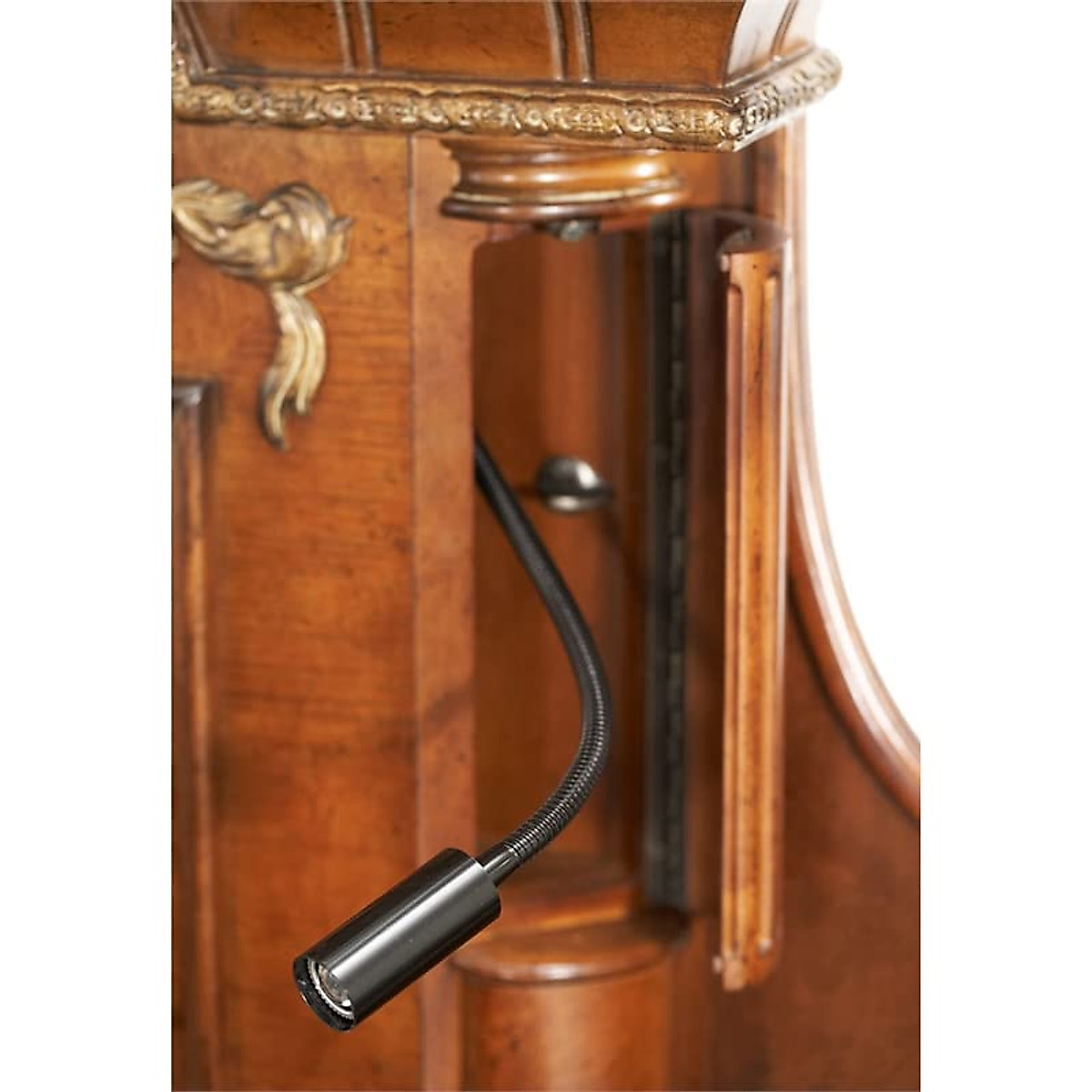 Michael Amini Villa Valencia Cal. King Wood Canopy Bed - Classic Chestnut