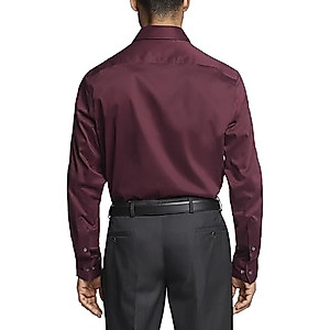 Van Heusen Men's Fit Dress Shirt Ultra Wrinkle Free Flex Collar Stretch (Big and Tall), Hearth, 18.5" Neck 34"-35" Sleeve