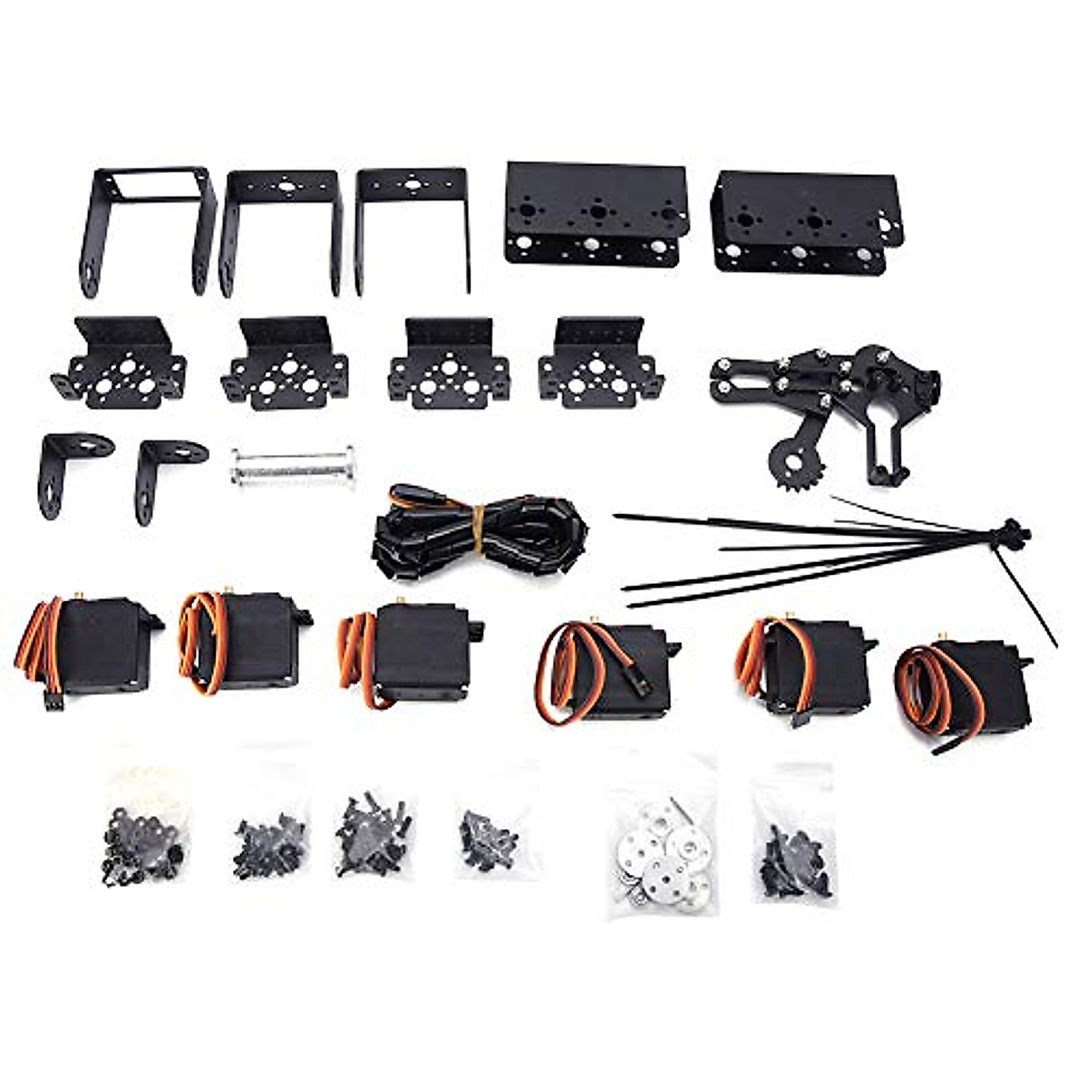 Robot Mechanical Arm, Metal Gear Smoothing Rotation Robot Arm Flexible Steering for Industrial Robot Parts