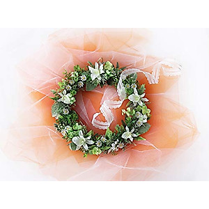 Tulle Fabric Roll | 6” by 100 Yards | Polyester Spool for Crafts Decorations Tutu Weddings Costumes Skirts Parties Gift Bow and More – by Craft Forge (Orange)