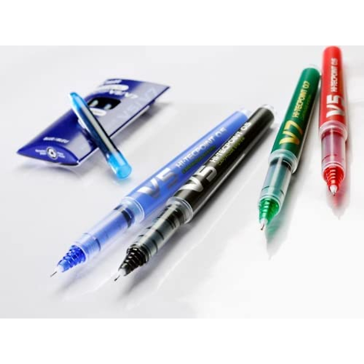 Pilot V5 liquid Ink Refillable Rollerball Pen - Black