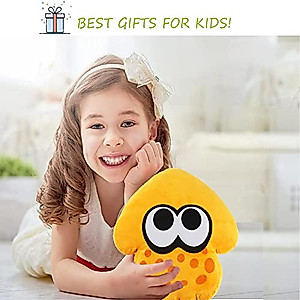 Squid Plush Toys, Plush Pillow for Children, Animal Stuffed Toys, 13in (Orange)