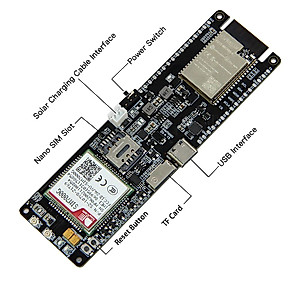 LILYGO T-SIM7000G ESP32-WROVER-B Solar Charge SIM GPS Antenna CH9102F 4MB 2G/NB TTGO Development Board