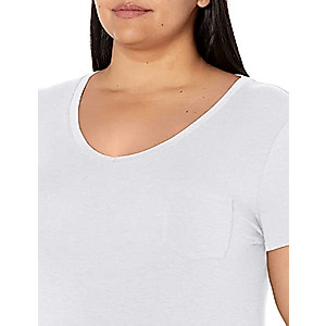prAna Women's Foundation Short Sleeve V-Neck T-Shirt, White, Small