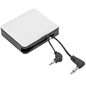 ISLANDSAFE Safe Accessories External Emergency Battery Pack Box, Double Head for Safe Box, Home, Office, White