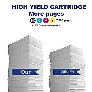 TANFENJR Compatible TN-436 TN436 Toner Cartridges Replacement for Brother HL-L8260CDW HL-L9310CDWT MFC-L8610CDW DCP-L8410CDW (1Black/1Cyan/1Magenta/1Yellow)