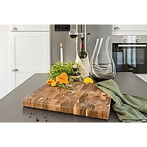 Pellholmen Collection - Large Wooden Cutting Board, Charcuterie Board & Butcher Block, Water-Resistant, Reversible & Knife-Friendly, Acacia Wood, 15.7 x 12 x 1.57 inches
