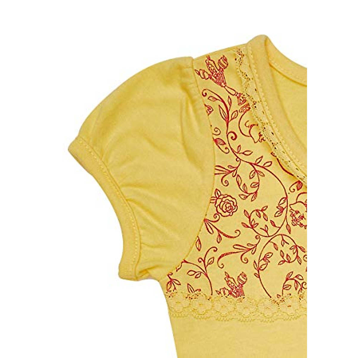 Disney Infant Baby Girl Princesses Belle Cinderella Tutu Dress, Yellow, 24 Months