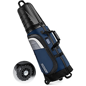 Findway Golf Travel Bags for Airlines with Wheels and ABS Hard Case Top, Protect Your Clubs, Waterproof 1680D Oxford Fabric and Oversize Tank Wheels, Lightweight and Easy to Maneuver