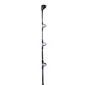 Xcaliber Marine Tournament Series 15-30lb Saltwater Trolling Rod w/Pac Bay Guides (Blue & Silver)