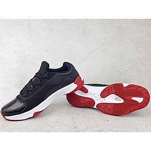 Nike Jordan Men's 11 CMFT Low Bred Black/White-Gym Red (DM0844 005) - 9