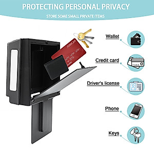 JDMCAR One-Touch Hidden Storage Box Compatible with Toyota 4Runner Accessories 2010-2023 2024 Center Console Organizer