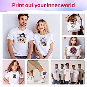 Methdic Sublimation Paper 8.5x11 Inch Instant Dry 125 Sheets Sublimation Blanks Transfer Paper For Inkjet Printer ，105gsm