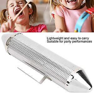 Stainless Steel Guiro with Scraper Percussion Instrument