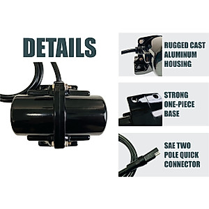 AMBITIONMOTOR VIB50 12VDC Vibrator Vibration Motor for Salt Sand Spreader and Concrete Mixer 65Hz 50LBS