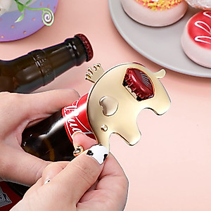 50 Pieces Elephant Baby Bottle Opener Elephant Shape Bottle Opener Girl Boy Baby Shower Favor Decorations for Guests Birthday Shower Party Souvenirs Wedding Favors (Pink)