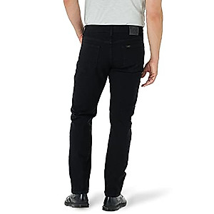 Lee Men's Legendary Regular Fit Tapered Leg Jean, Overdye Black, 42W x 29L