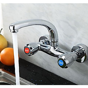 Epoxy Hot and Cold Water Faucet Indicator Stickers Self Stick 10 Hot Labels & 10 Cold Labels for Kitchen Bathroom Faucet Shower Escutcheon