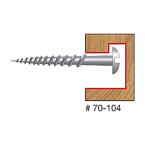 Freud 70-104: 25/64" (Dia.) Key Hole Bit, Perma-shield Coating Red