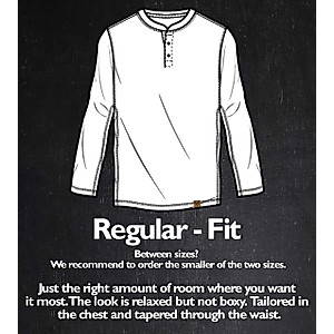 Venado Long Sleeve Shirts for Men – Flex Henley Shirts for Men Outdoor Wear (XX-Large, Oatmeal)