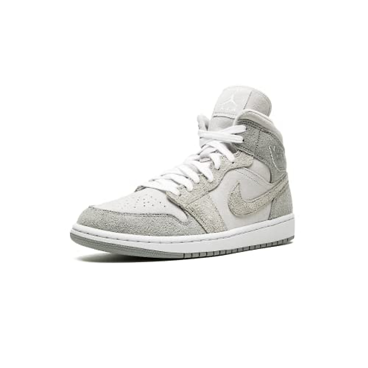 Jordan Womens WMNS Air Jordan 1 MID SE DO7139 002 Grey Fleece - Size 6.5W