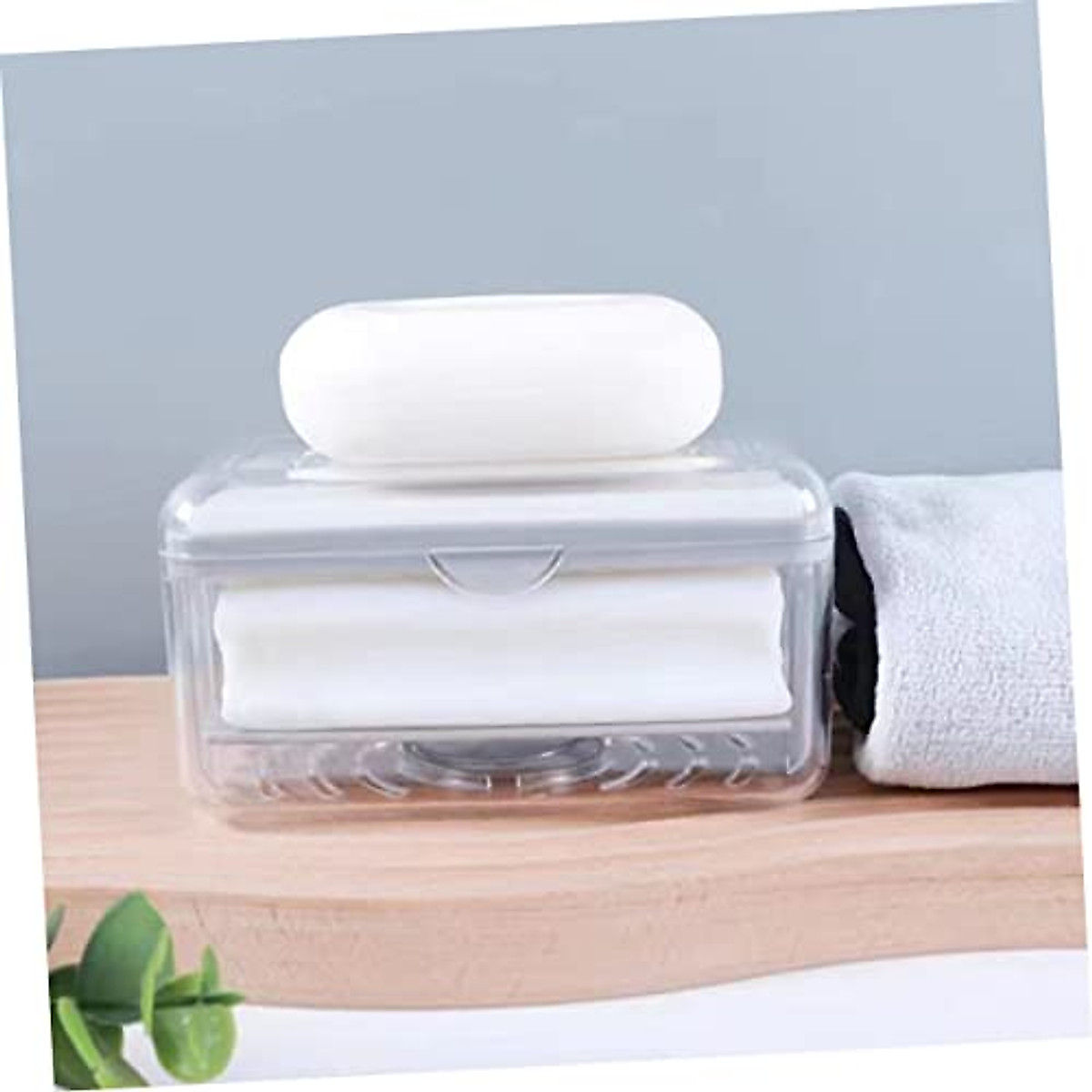 BETOOKY Box Soap Box Soap Dish Soap Tray Dish Soap Dispenser Foaming Soap Dispenser Laundry Soap Containers Bar Soap Laundry Soap Dispenser Set Pearlescent Travel Plastic