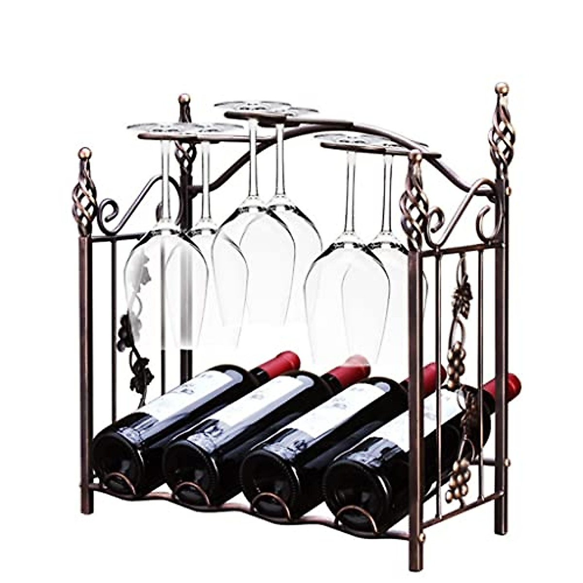 DOUBA European Style Wine Rack Goblet Rack Kitchen bar Wine Glass Display Storage Rack Home Decoration