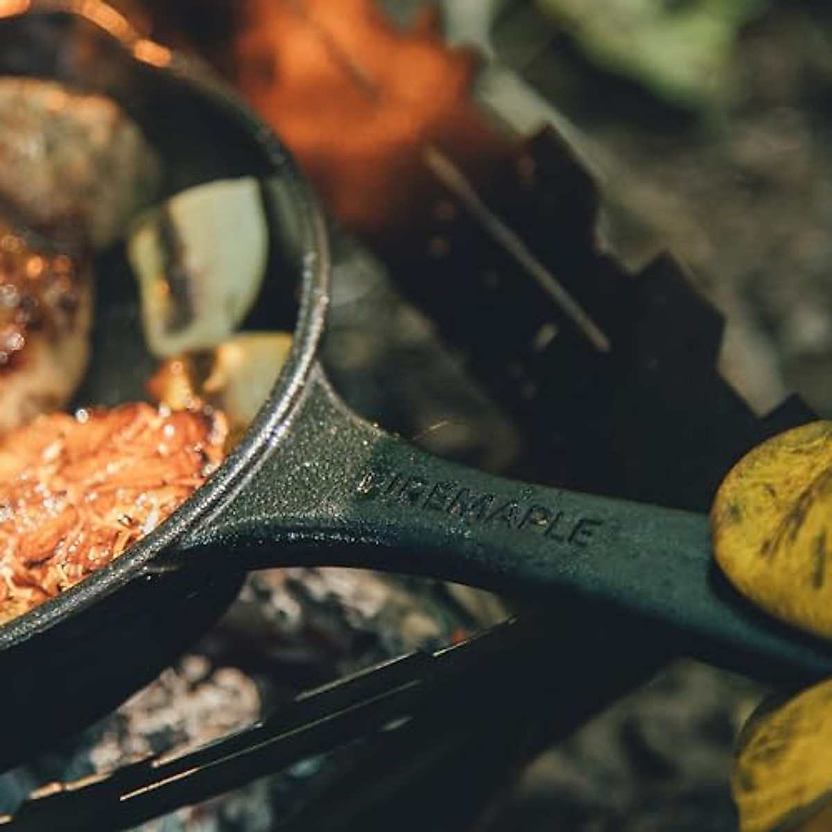 Fire-Maple Blackhawk 6" Cast Iron Skillet - Non-Stick Frying Pan with Even Heat Distribution for Bushcraft,Camping and Home Uses- Portable, Easy Storage - 600ml Capacity