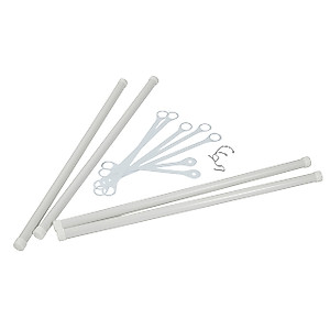 SSWBasics White PVC Tubular Ladder Mannequin - Great for Displaying Housewares, Bedding and Clothing