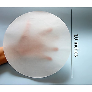 Transun Moo 200 Pcs 10 Inches Parchment Rounds Precut Parchment Circles Baking Paper Liners for Oven, Pans, Air Fryer
