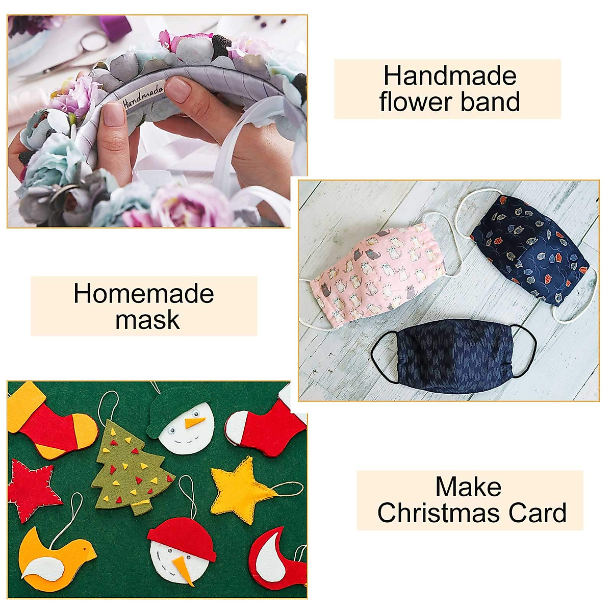 Outus Sticky Fabric Tape Double-Sided Tape Adhesive Cloth Tape Press-on Tape, No Sewing, Gluing, or Ironing, Alterations and Hemming Tool (1 Piece,1/2 Inch x 164 Feet)