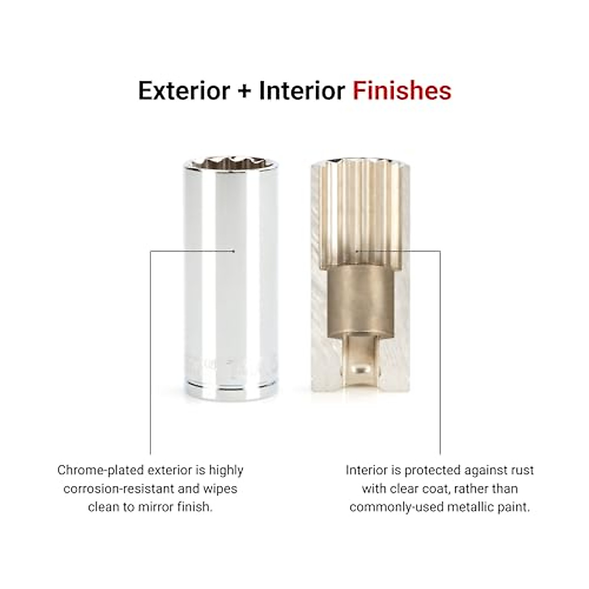 TEKTON 1/2 Inch Drive x 11 mm Deep 12-Point Socket | SHD23311