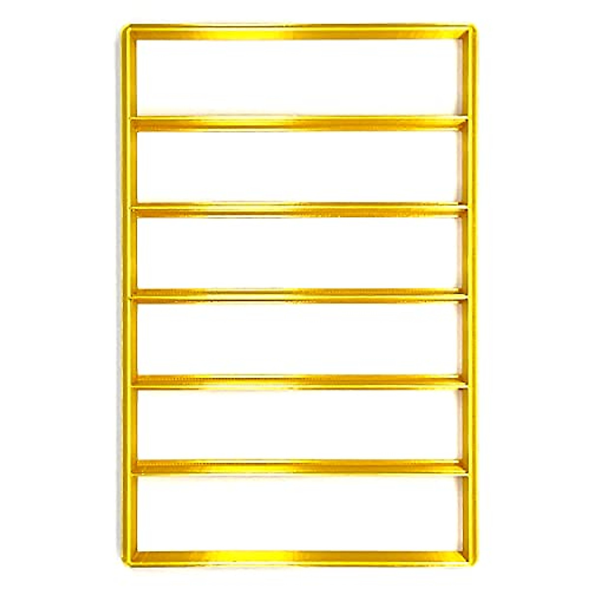 4 x 1 Inch Cookie Stick Cutter, Multi Cutter for 6 pieces, Rectangle-Shaped Dough, Fondant Multicutter (Cookie Sticks (4x1 inch))