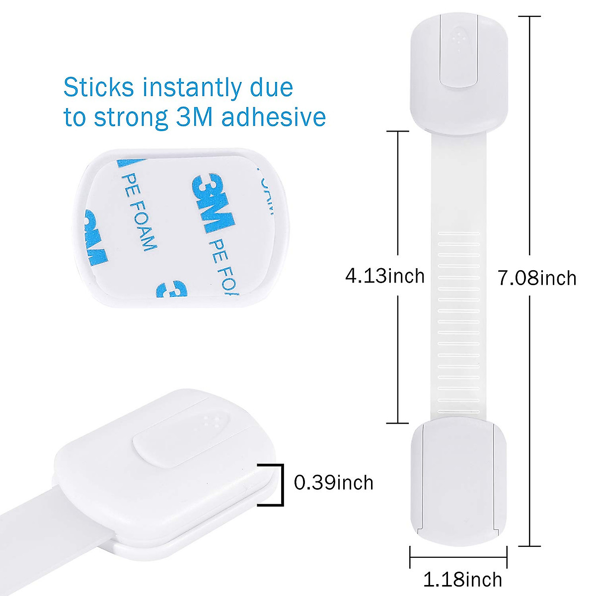 Our baby lock are great to baby proof cabinets, drawers, oven, toilet, closet, waste bin, fridges,etc. Keep your baby away from the dangers in your home. Not just for children, these locks can also be used to protect pets from making a mess around the hou