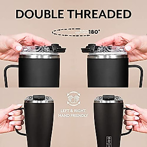 BrüMate Toddy XL - 32oz 100% Leak Proof Insulated Coffee Mug with Handle & Lid - Stainless Steel Coffee Travel Mug - Double Walled Coffee Cup (Matte Clay)