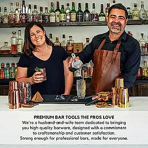 A Bar Above Premium Bell Jigger with 10 Measurements Inside - Professional & Heavy-Duty 304 Stainless Steel Cocktail Double Jigger for Bartending - Bar Tools For Measuring Cocktail Shots 1oz / 2oz