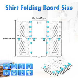 BoxLegend Shirt Folding Board Easy to Fold Clothes Folding Board Sturdiness Clothes Folder Durability T Shirt Folder Board Wrinkle Free Shirt Folding Board Adult V4