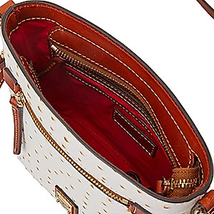Dooney & Bourke Ostrich Small Zip Crossbody Shoulder Bag