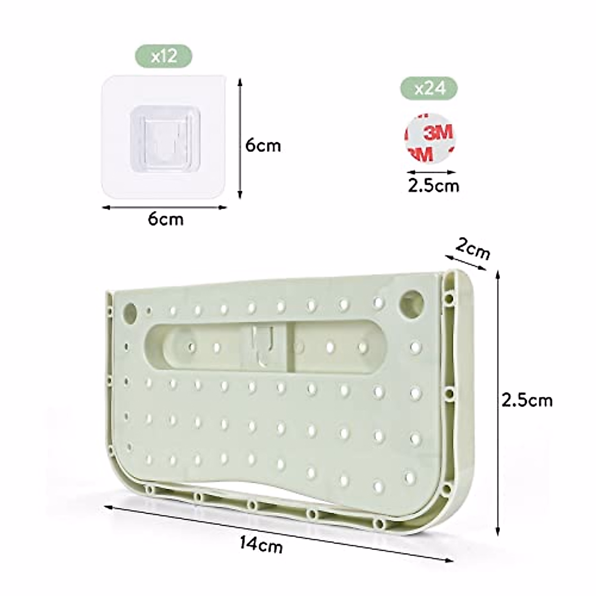 LÜZHONG 6Pcs Wall Mounted Shoes Rack, Folding Hanging Shoe Shelf Space Saver for Shoes Storage Rack Without Drilling Removable Plastic Shoe Holder for Entryway Over The Door Shoe Hangers Organizer