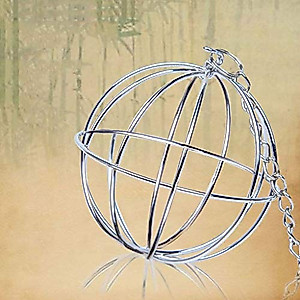 CHENGBEI Stainless Steel Rabbit Feeder Ball Bunny Hay Grass Shelf Rack Toy Feed Dispenser