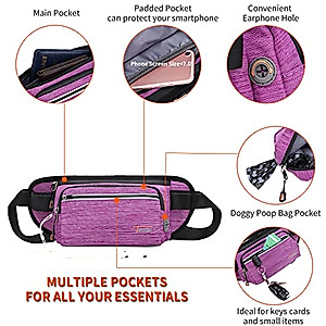 TUDEQU Sling Bag Crossbody Sling Backpack + Fanny Pack Waist Packs for Women Men, Water Resistant, Adjustable Strap, Suitable for Workout Traveling Casual Running Hiking Cycling