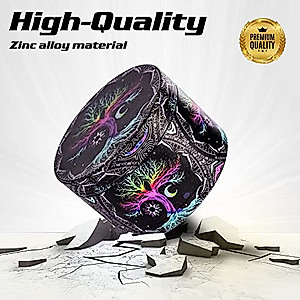 YeJeansion Portable 2.5" Aluminium Spice Grinder, Boho Style with Lucky Tree Pattern, Best Gift for Home and Kitchen.