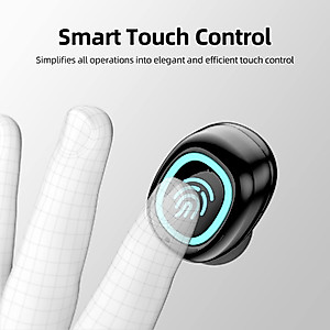 BRANTIZE Wireless Earbuds Bluetooth Headphones 50Hrs Playtime, with Built in Noise Cancellation Mic with Charging Case, Headphones with 5.3 Stereo Sound, Waterproof Ear Buds for iPhone and Android