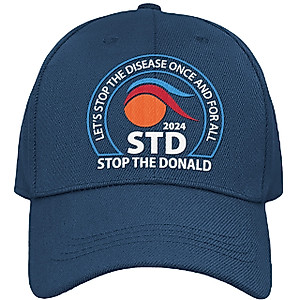 Anti Trump Hat | 2024 | Presidential Election | Funny Anti MAGA Hat | US Based Family Business Navy Blue