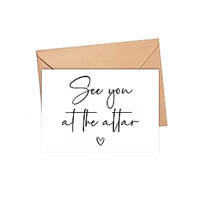 Groom Card From Bride On Our Wedding Day Stationery - See You At The Altar - Husband To Be Letter - Love Gift For Him From Wife - Marry You Vows