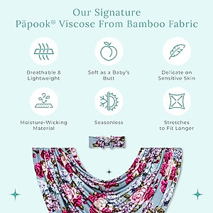 Posh Peanut Swaddle Blanket & Headband Set – Viscose from Bamboo Stretchy Baby Swaddle for Newborn Girls, Receiving Blanket or Nursing Cover (Lacey)