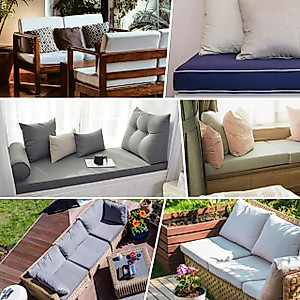 Kiyeocca Custom Bench Cushion Indoor, Window Seating Cushions, Corner Nook Cushions, Rv Seat Cushion Replacement, Banquette Cushions for Bench, 60 inches Long