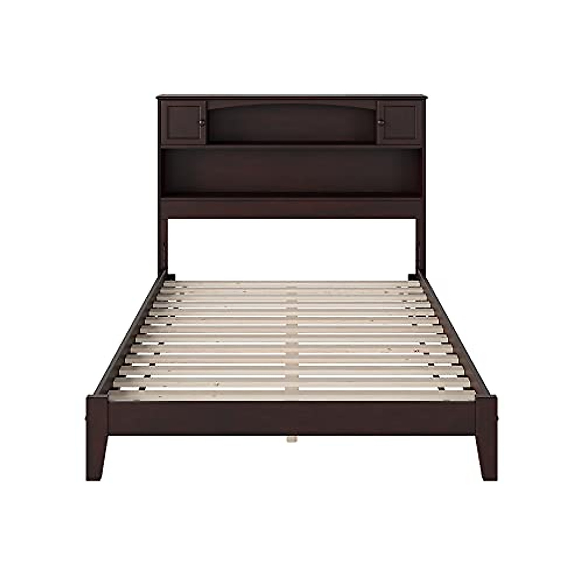 AFI Newport Full Platform Bed with Open Footboard and Turbo Charger in Espresso