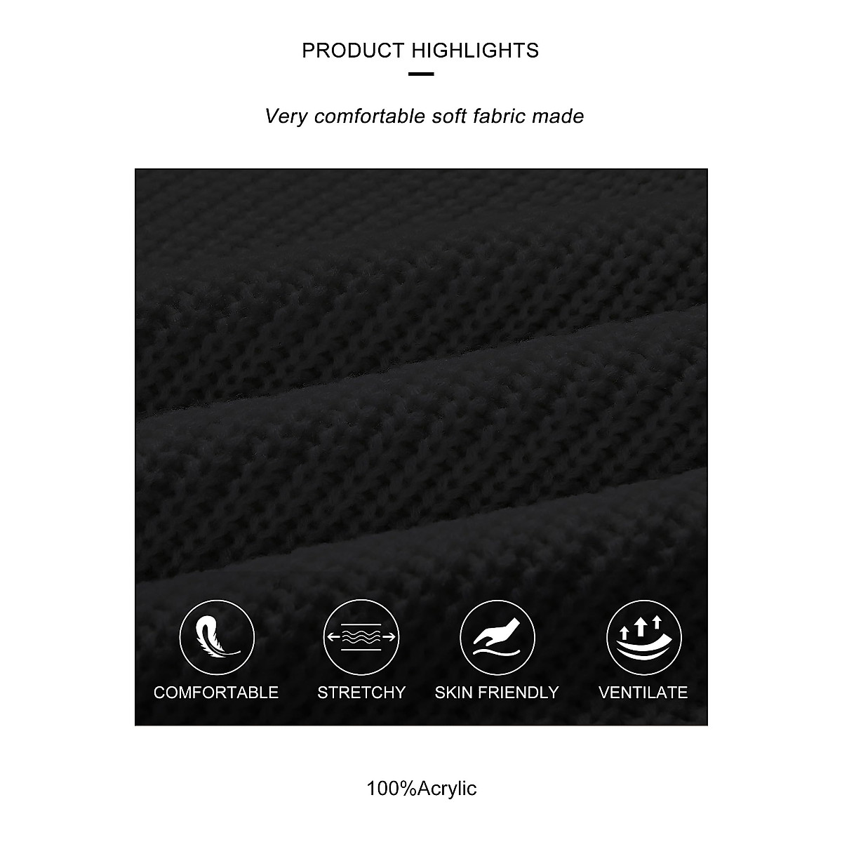 MEROKEETY Women's 2024 Long Sleeve Chunky Knit Sweaters 1/4 Zip Polo V Neck Casual Pullover Tops,Black,S