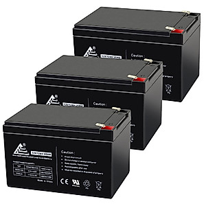 ExpertPower 3 Pack 12 Volt 12 Ah Rechargeable Battery || EXP12120 Size 3 Pack - 12V 12 AH